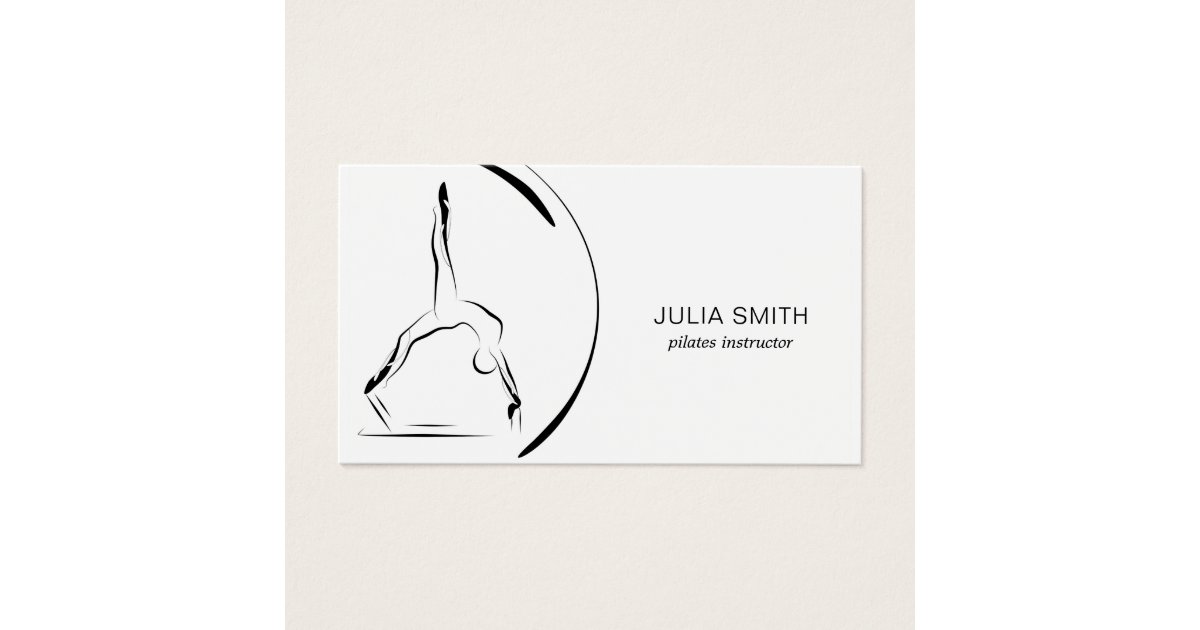 Pilates instructor business card | Zazzle.com