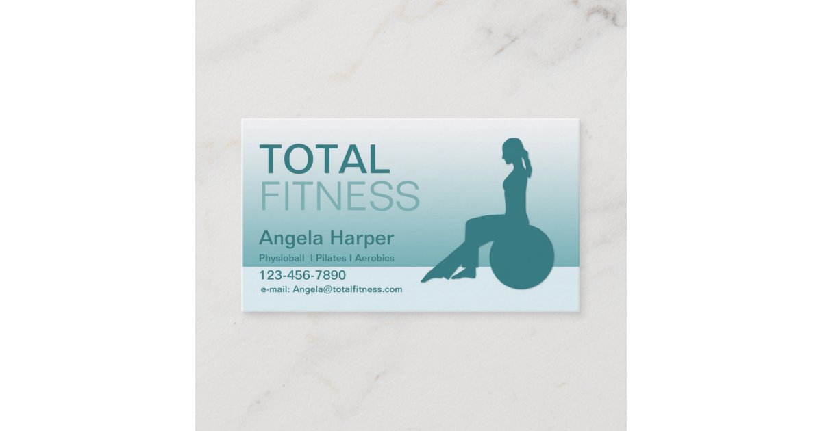 Pilates Instructor Business Card | Zazzle
