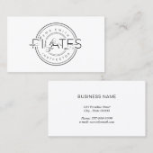 Pilates Instructor Pilates Letters Business Card | Zazzle