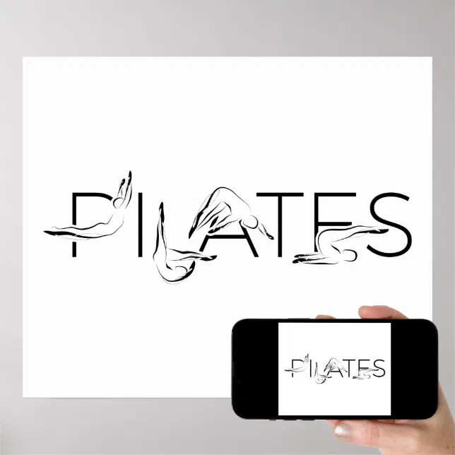 Pilates Instructor Pilates Letters Poster | Zazzle