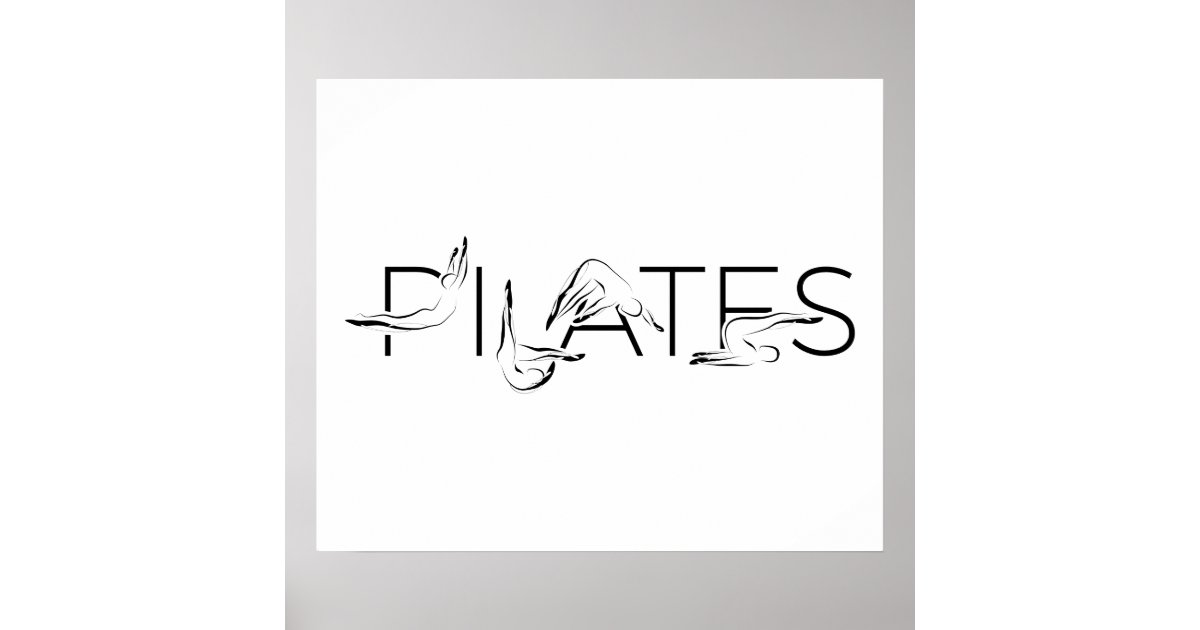 Pilates Instructor Pilates Letters Poster | Zazzle