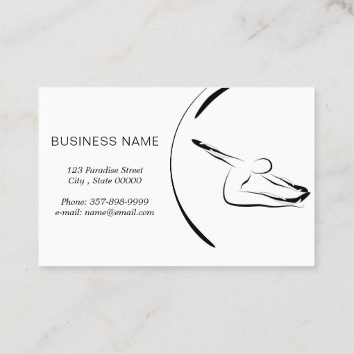 Pilates Instructor Pilates Poses Two Sided Business Card | Zazzle