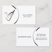 Pilates Instructor Pilates Rocker Pose Business Card | Zazzle