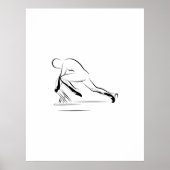 Pilates - knee stretch on the reformer poster | Zazzle