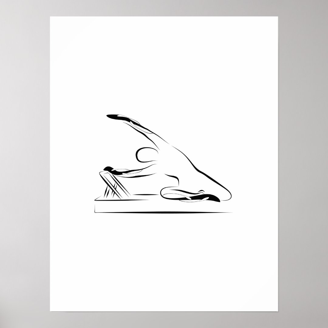 Pilates - mermaid on the reformer poster | Zazzle