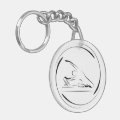 Pilates mermaid pose on the reformer keychain | Zazzle