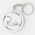 Pilates mermaid pose on the reformer keychain | Zazzle