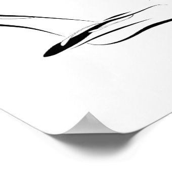 Pilates Pose Minimal Pilates Pose Abstract Pilates Poster | Zazzle