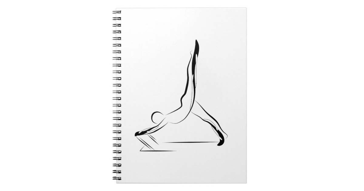 Pilates pose notebook | Zazzle