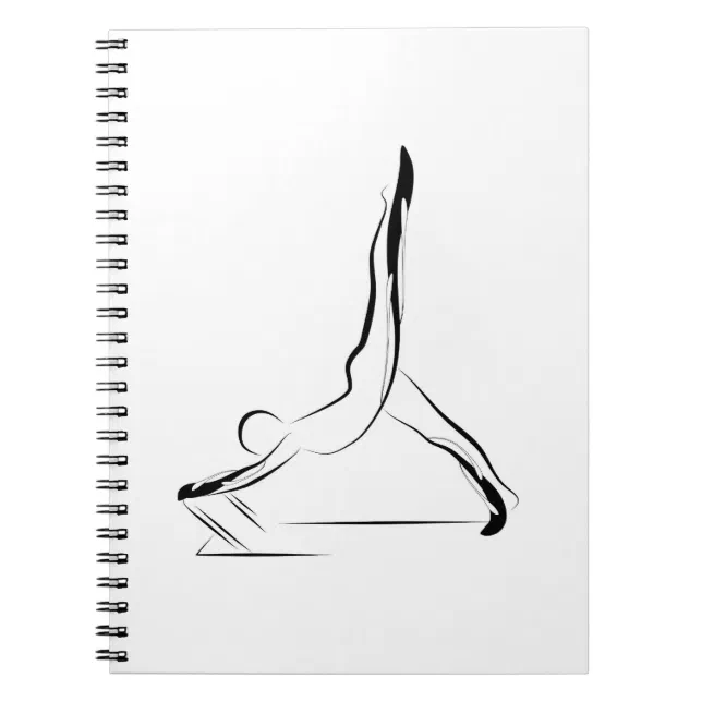 Pilates pose notebook | Zazzle
