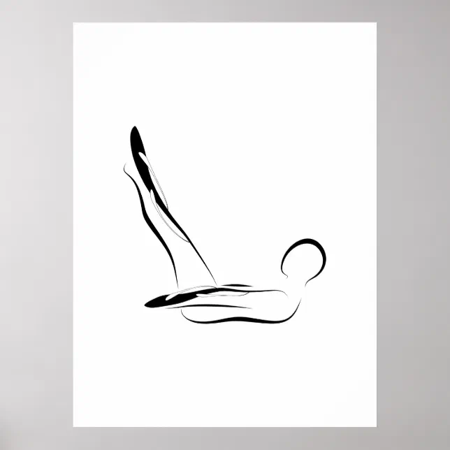 Pilates Pose Poster | Zazzle