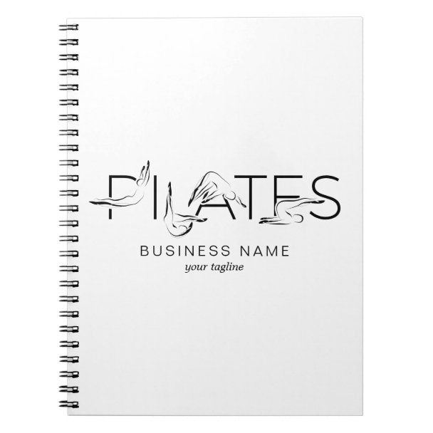 Pilates Poses Seamless Pattern in black color Fabric | Zazzle