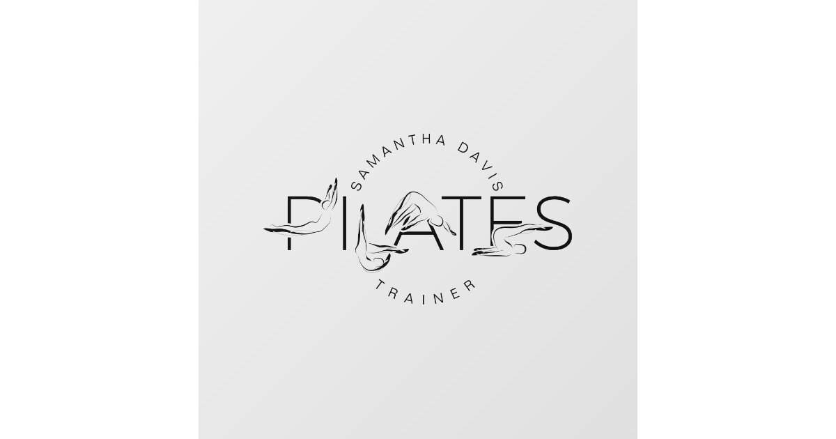 Pilates Poses in Pilates Word Wall Decal | Zazzle