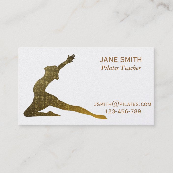 Pilates Teacher Pilates Instructor stylish Business Card | Zazzle.com