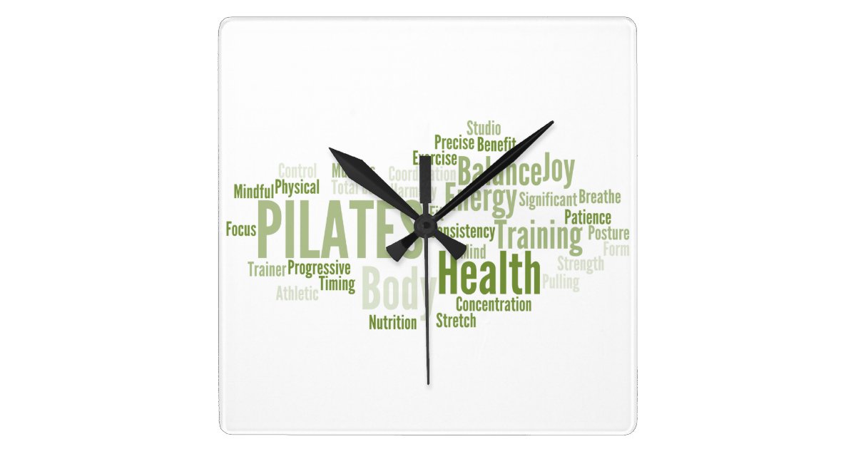 PILATES Wall Clock | Zazzle.com