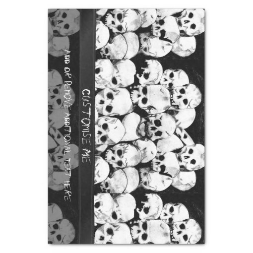 Pile-O-Skulls Tissue Paper | Zazzle
