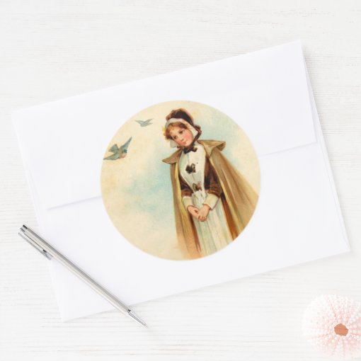 Pilgrim Woman Sticker | Zazzle