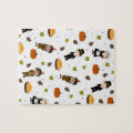 Pilgrims and Indians pattern - Thanksgiving Jigsaw Puzzle | Zazzle