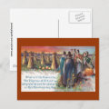 Pilgrims and Pumpkins Vintage Thanksgiving Holiday Postcard | Zazzle