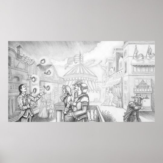 Pilgrims Progress Vanity Fair Poster | Zazzle.com