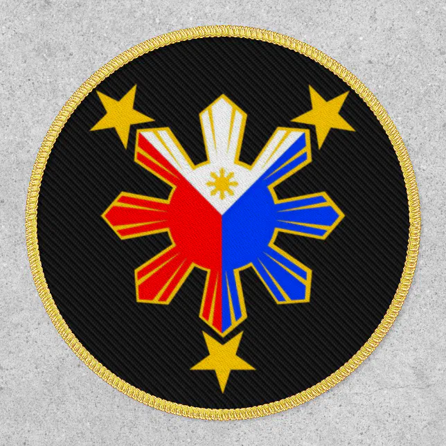 Pilipinas Philippines Filipino Country Flag Patch | Zazzle
