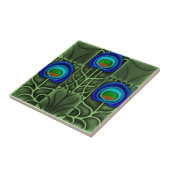 Pilkington Lewis Day Peacock Feather c1900 Repro Ceramic Tile | Zazzle