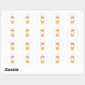 Pill Bottle Classic Round Sticker | Zazzle