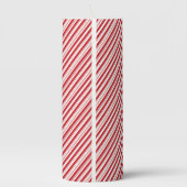 Pillar Candle-Candy Cane Stripes Pillar Candle | Zazzle