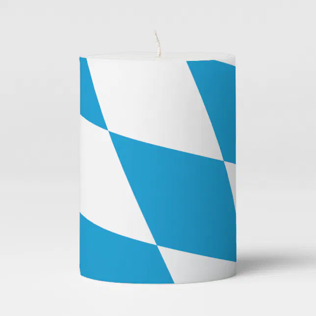 Pillar Candle flag of Bavaria, Germany | Zazzle