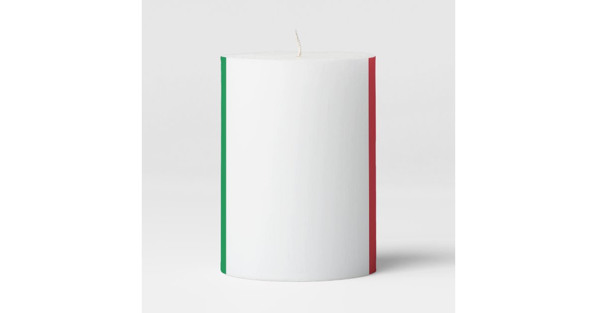 Pillar Candle flag of Italy | Zazzle