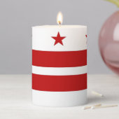 Pillar Candle flag of Washington DC, USA | Zazzle