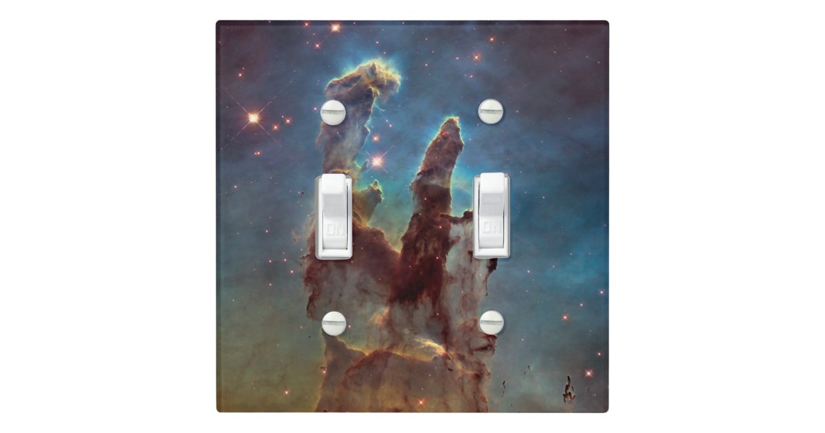 Pillars of Creation, Eagle Nebula Hubble Space Light Switch Cover | Zazzle