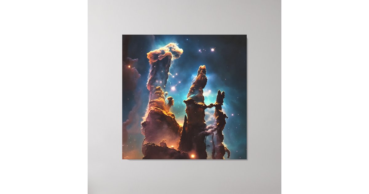 Pillars Of Creation Idea Canvas Print | Zazzle