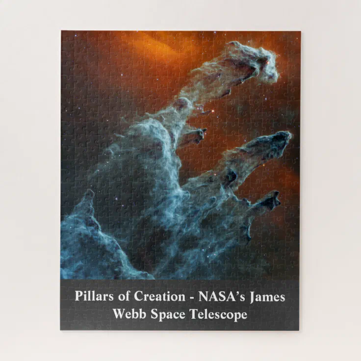 Pillars of Creation James Webb Space Telescope Jigsaw Puzzle | Zazzle