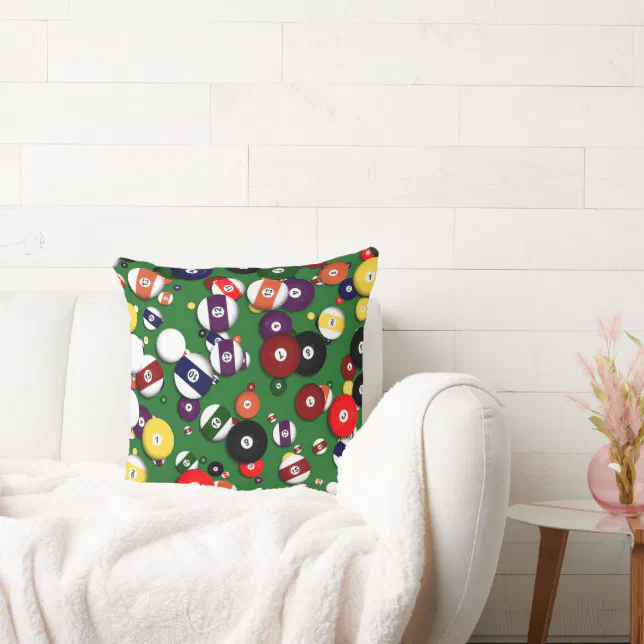 Pillow - Billiards | Zazzle