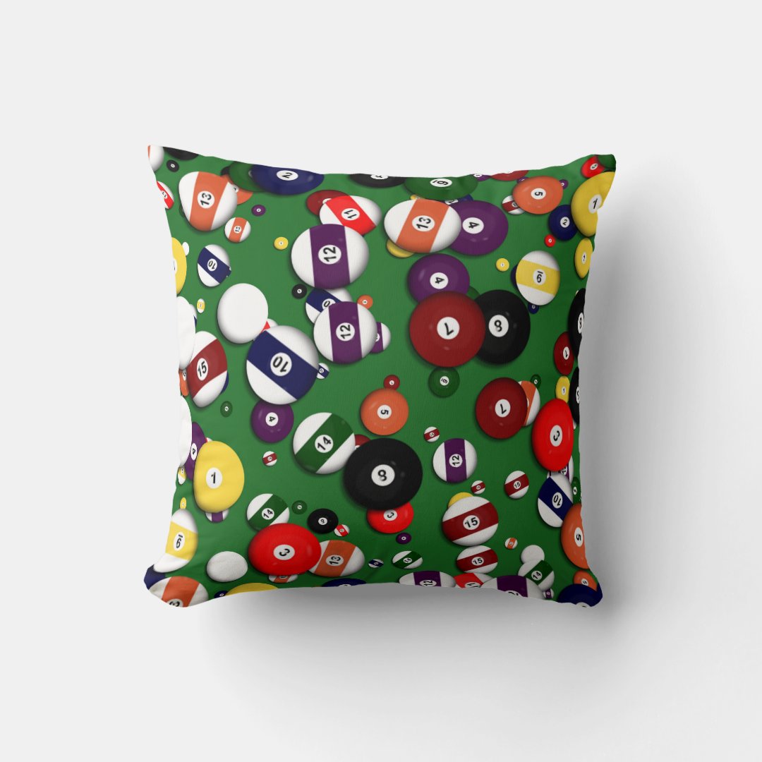Pillow - Billiards | Zazzle