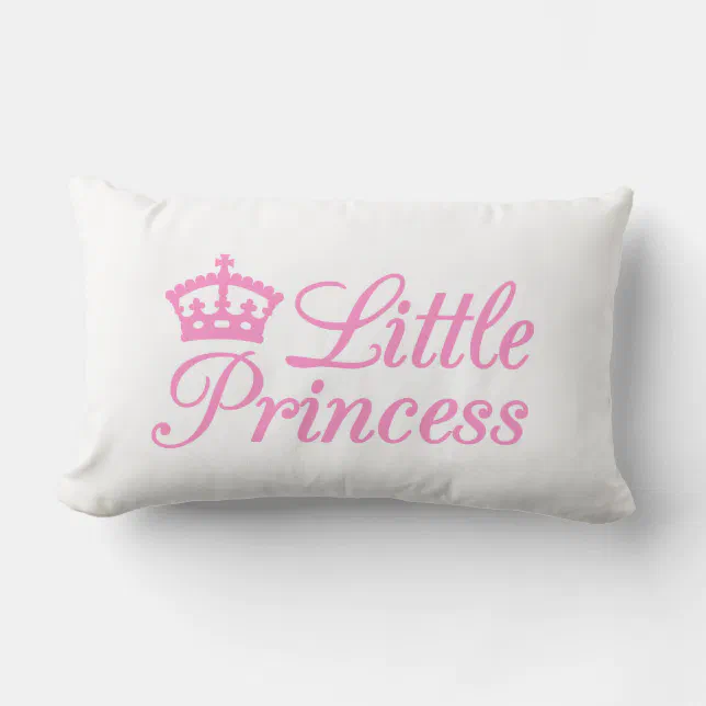 Pillow design little princess, with pink crown | Zazzle