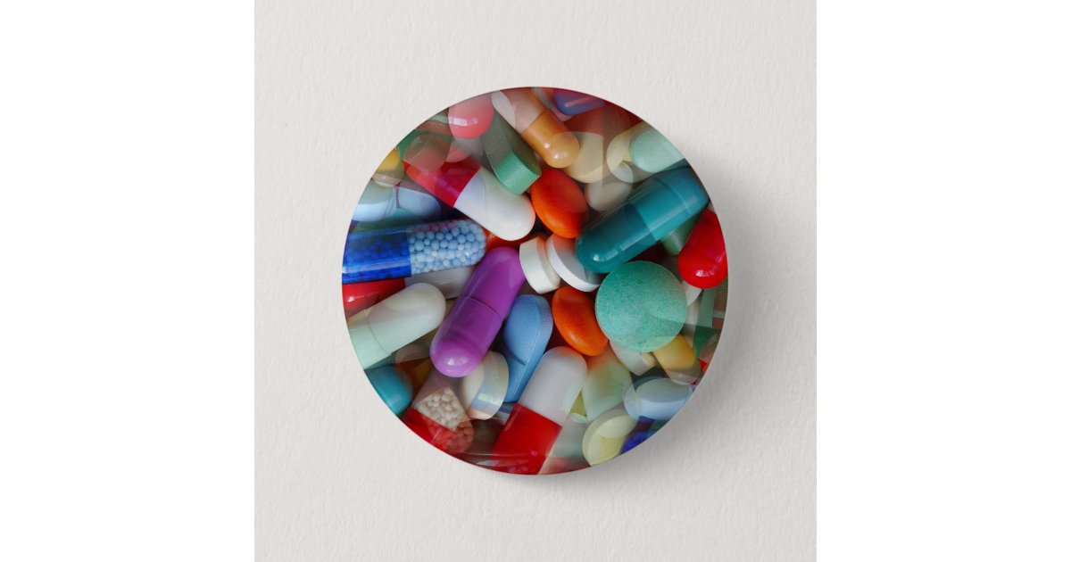 pills drugs button | Zazzle