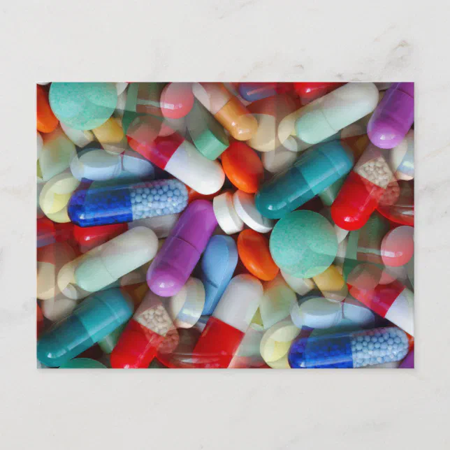 pills drugs postcard | Zazzle