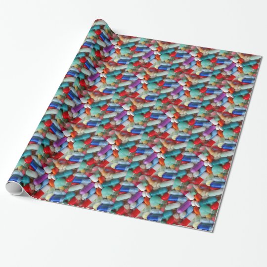pills drugs wrapping paper | Zazzle.com