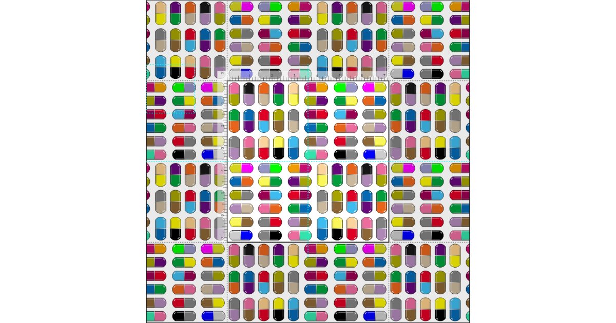 Pills Fabric | Zazzle