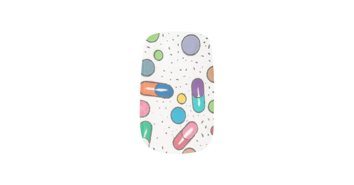 Pills Minx Nail Wraps | Zazzle