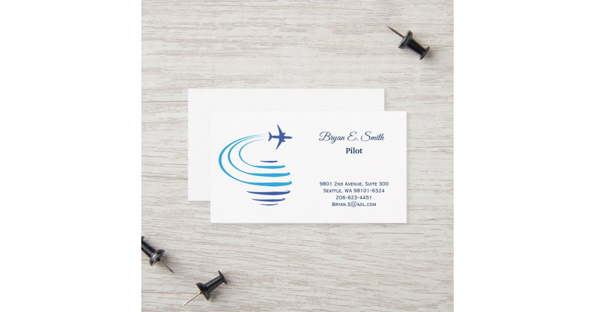 Pilot Business Card | Zazzle