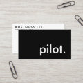 pilot. business card | Zazzle