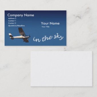 Pilot Business Card | Zazzle