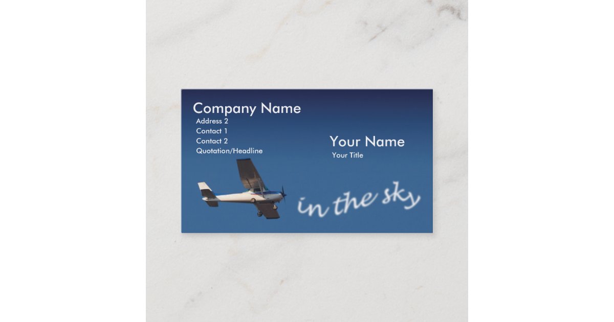 Pilot Business Card | Zazzle