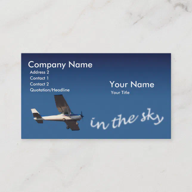 Pilot Business Card | Zazzle