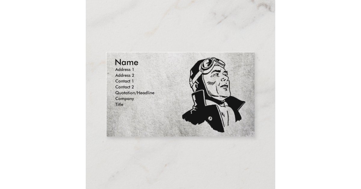 Pilot Business Card Template | Zazzle