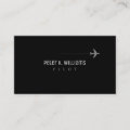 Pilot business card with an airplane | Zazzle