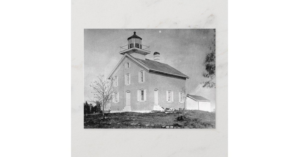 Pilot Island Lighthouse Postcard | Zazzle